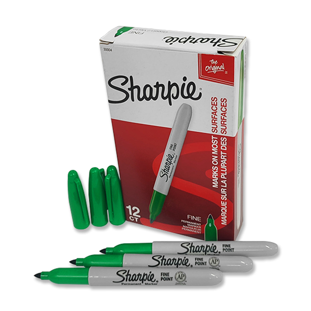 Marcador Permanente Punta Fina Shapie Color Verde 12 Unidades – Mas Papel