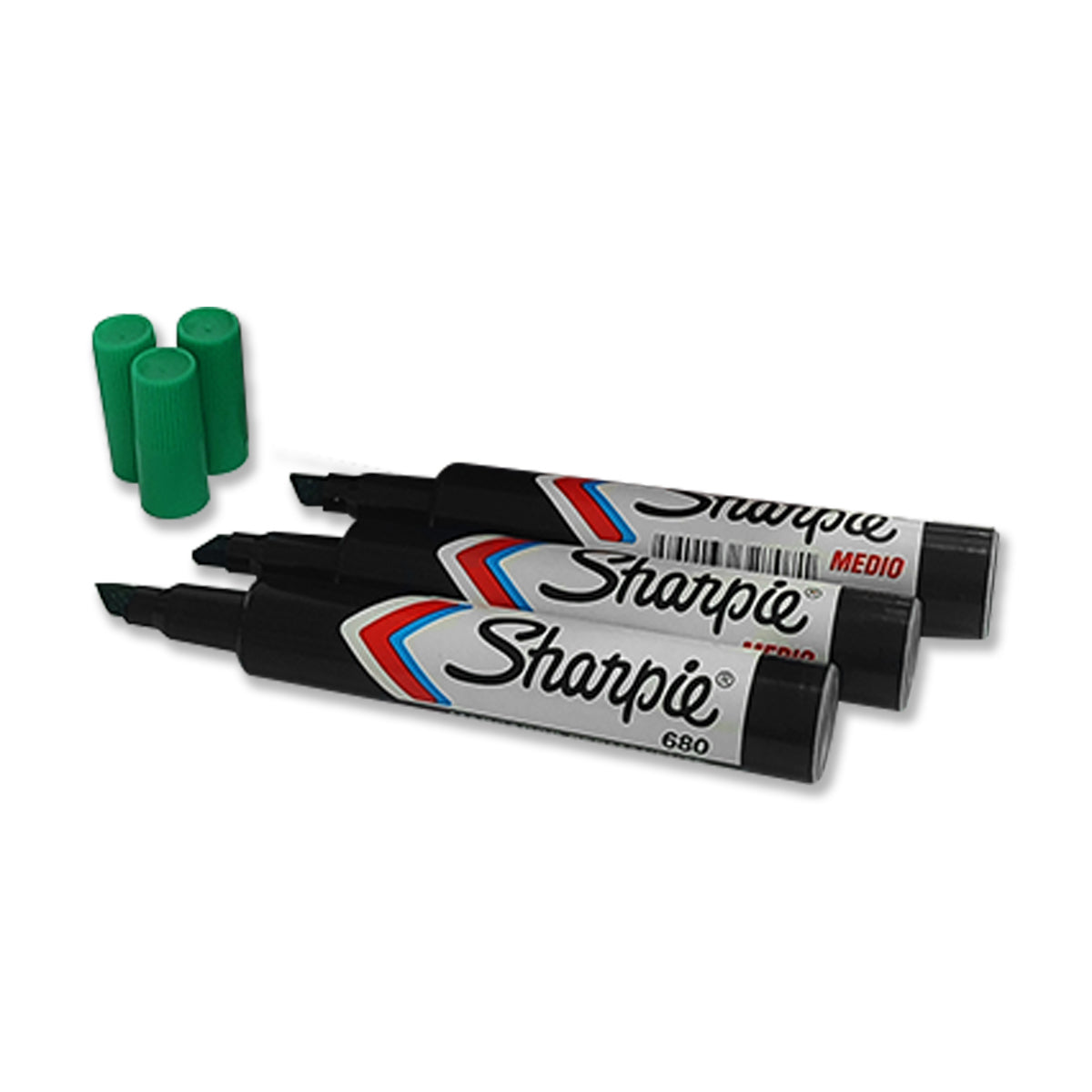 Marcador Permanente Sharpie 680 color Verde 12 Unidades – Mas Papel